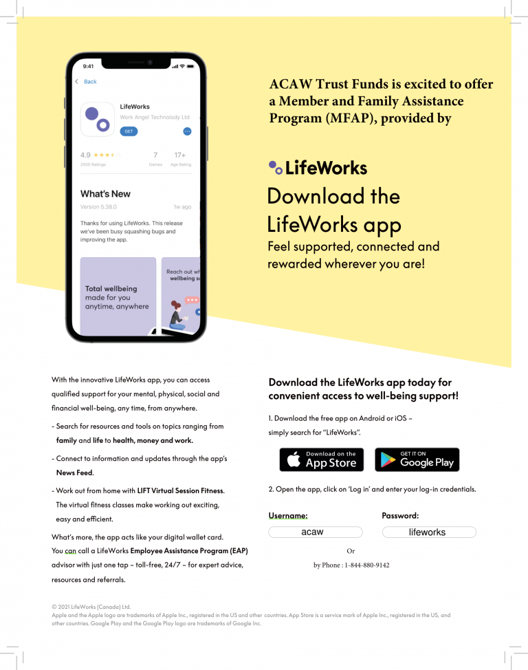 ACAW Trust Funds: Employee and Family Assistance Program – LifeWorks ...