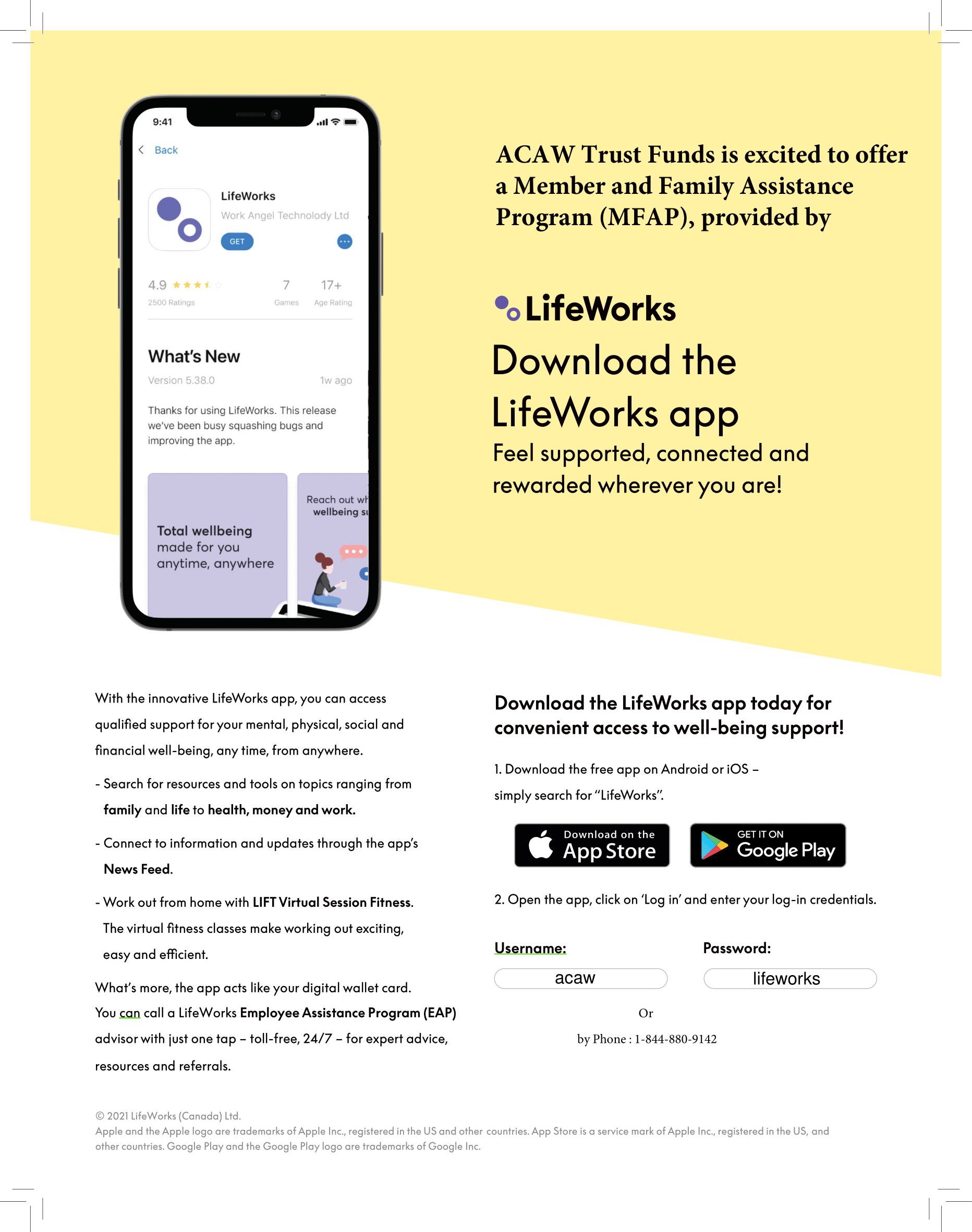 ACAW Trust Funds: Employee and Family Assistance Program – LifeWorks ...